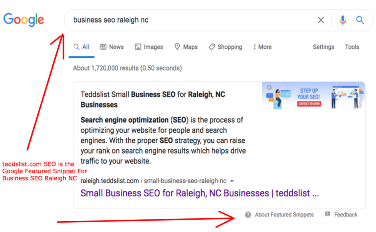 SEO for Raleigh, NC Businesses | teddslist.com | Locally-Owned ...